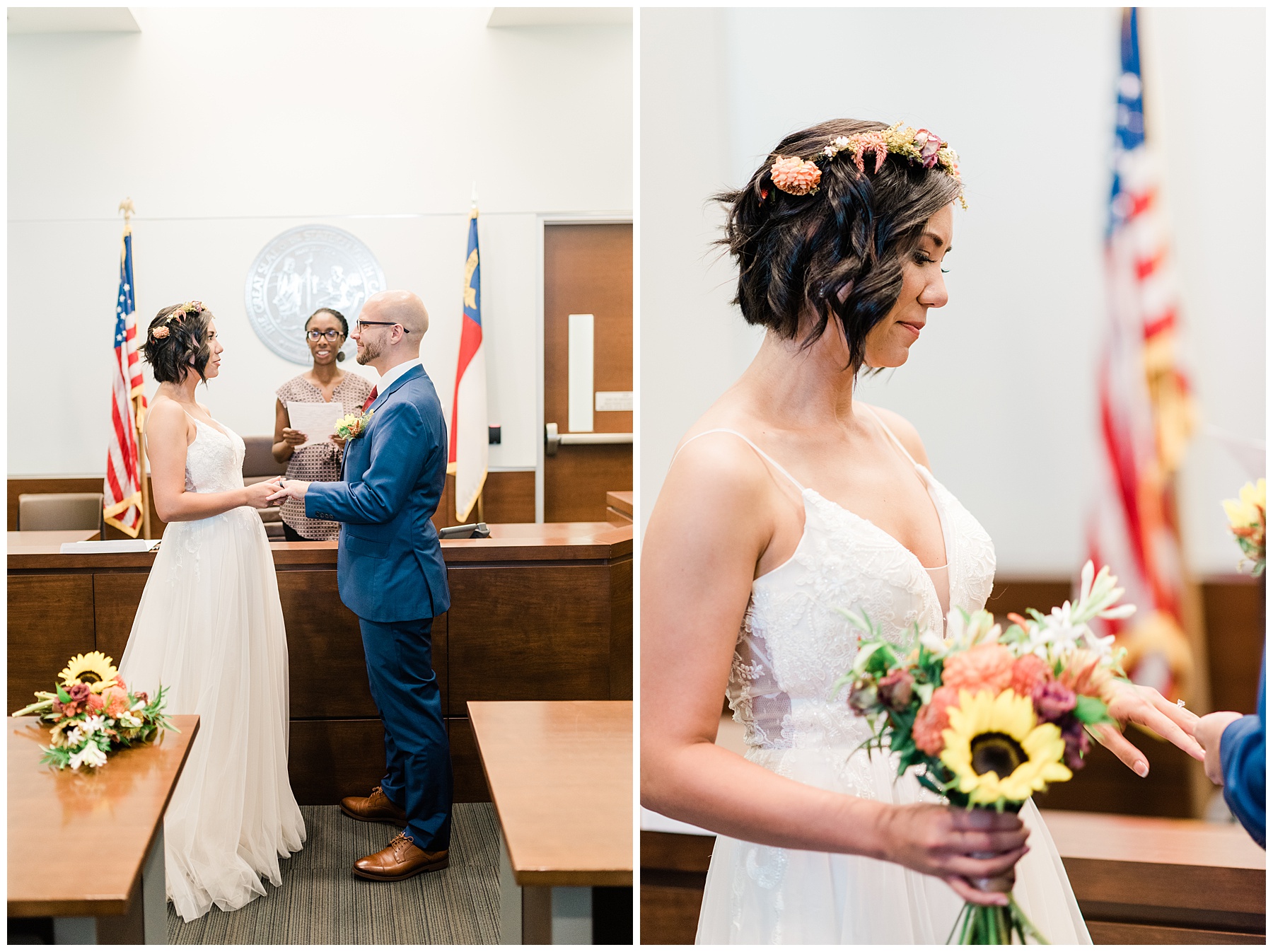 Jessica & Michael | Durham Courthouse Elopement | whitneygremaud.com
