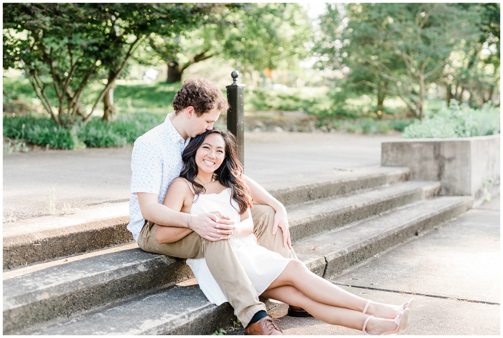 Aprille & Josh | Pullen Park & Azalea Gardens - whitneygremaud.com